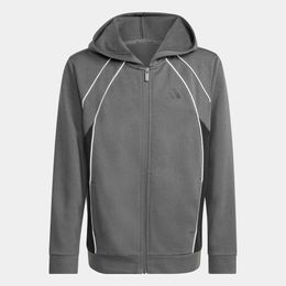 adidas Sportswear Athletic Zip-Up Hoodie boy size 176 Grey