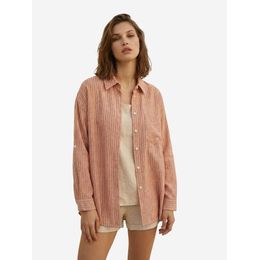 My Fashion Hemden Damen Gr&ouml;&szlig;e L kastanienbraun / wei&szlig;
