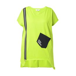 Angel of Style Shirt female size 4XL Lime / Black / White