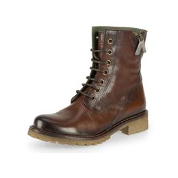 felmini Schn&uuml;rstiefelette 'Caster D916' Damen Gr&ouml;&szlig;e 38 braun