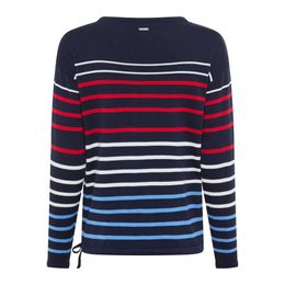 Laura Scott Sweater female size L marine blue / Red / White
