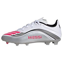 adidas Performance Athletic Shoes 'F50 Messi League' boy size 36 Crimson / Black / Silver / White