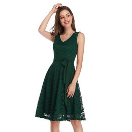 Yesfashion Kleid Damen Gr&ouml;&szlig;e 44 gr&uuml;n Sommerkleid