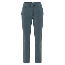 Cecil Mid Waist Slim Leg Hose im Casual Fit Damen Gr&ouml;&szlig;e 44 blau