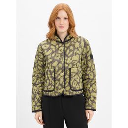 Marc Cain Between-Season Jacket female size S/M Khaki / Olive / Black