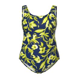 Ulla Popken Badeanzug Damen Gr&ouml;&szlig;e L/XL indigo / hellgr&uuml;n