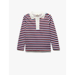 KOTON Shirt girl size 158/164 Light blue / Red / White