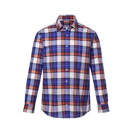 Men Plus Hemd Herren Gr&ouml;&szlig;e 5XL kobaltblau / rot / wei&szlig;