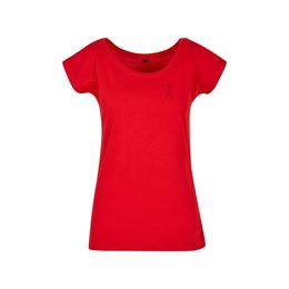 Urban Classics T-Shirt 'K-Heart' Damen Gr&ouml;&szlig;e L rot / schwarz