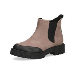 Caprice Chelsea Boots Damen Gr&ouml;&szlig;e 40 greige / schwarz