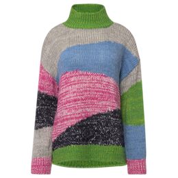 Lauras&oslash;n Pullover Damen Gr&ouml;&szlig;e XL hellblau / graumeliert / gr&uuml;n / pink