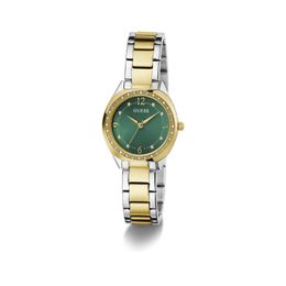 Guess Uhr 'Charlotte' Damen Gr&ouml;&szlig;e One Size gold / gr&uuml;n / silber