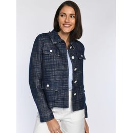 White Label by RoFa Between-Season Jacket 'Kastenjacke im Denim-Look' female size S Night blue