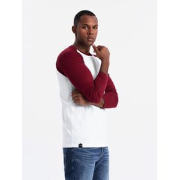 Ombre Shirt male size XXL Bordeaux / White