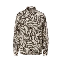 Opus Hemdbluse Felora botanical in schoko ecru - 0001 | Gr.: 42