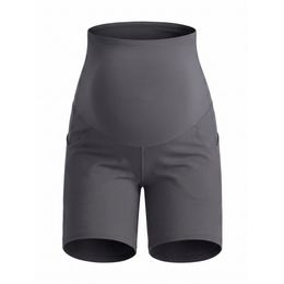 G4Free Pants 'Umstandsshorts mit Taschen, dehnbare Schwangerschafts-Yogahosen' female size 40 Dark grey