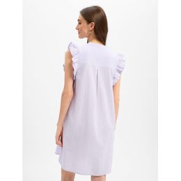 Mbym Minikleid Gemala in flieder wei&szlig; - 0001 | Gr.: XL