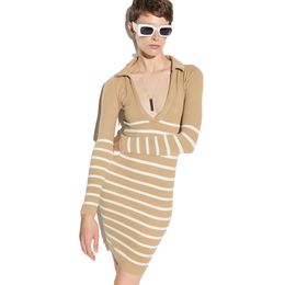 No Matter What Kleid Damen Gr&ouml;&szlig;e M beige / wei&szlig;