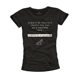 MAKAYA Shirt 'Always be yourself' female size M Black