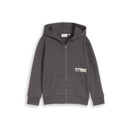 Tom Tailor Zip-Up Hoodie boy size 116/122 Dark grey / Green / Petrol / Dark orange
