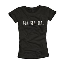 Makaya Shirt 'Bla Bla Bla' Damen Gr&ouml;&szlig;e L schwarz