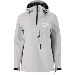 SOS Jacke 'Noosa' Damen Gr&ouml;&szlig;e XL hellgrau / schwarz / wei&szlig;