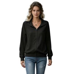 Yesfashion Bluse Damen Gr&ouml;&szlig;e XL schwarz