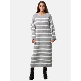 Elara Knitted dress female size S/M Grey / Off white