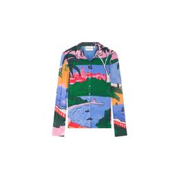 Fabienne Chapot Bluse Damen Gr&ouml;&szlig;e M blau / gelb / gr&uuml;n / pink