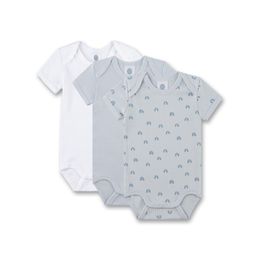 Sanetta Baby-Body Jungen Gr&ouml;&szlig;e 56 blau / pastellblau / wei&szlig;