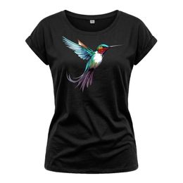MAKAYA Shirt 'Kolibri' female size 5XL Black