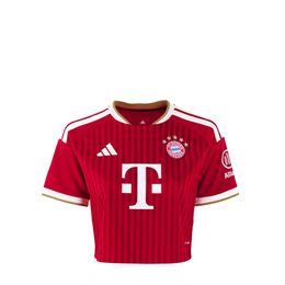 adidas Performance Cropped Trikot FC Bayern Home 26-27 Damen Gr&ouml;&szlig;e S rot / wei&szlig;