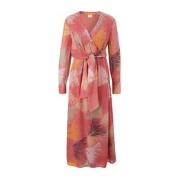 s.Oliver BLACK LABEL Kleid Damen Gr&ouml;&szlig;e 36 taupe / apricot / schwarz / wei&szlig; Sommerkleid