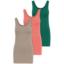 Only 3er-Set New Long Tank Top in Mix 1 | Gr.: M
