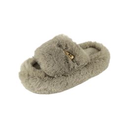 Youecci Slippers 'Plush thick soled slippers' male size 38.5 Khaki