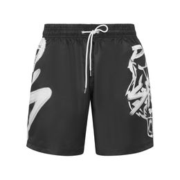Plein Sport Pants male size 44 Light grey / Black