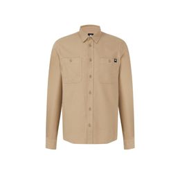 Mammut Athletic Button Up Shirt male size M Sand / Black / White