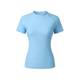 MEETWEE Performance Shirt 'UV Shirt Slim Fit & Quick-Drying UPF50+' female size XL Blue