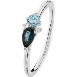 Christ Ring female size 52 Blue / Silver