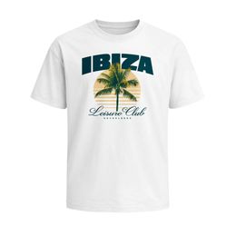 Neverless Shirt 'Ibiza Leisure Club' Herren Gr&ouml;&szlig;e 4XL wei&szlig;