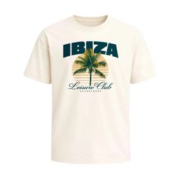 Neverless Shirt 'Ibiza Leisure Club' male size XXL Beige