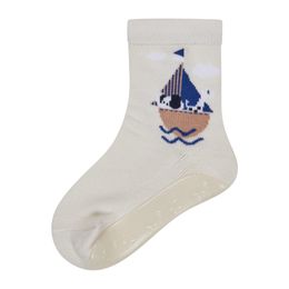 Sterntaler Socks boy size 20 Light beige / Navy / Brown