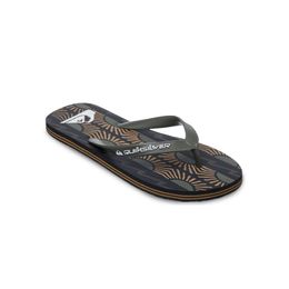 Quiksilver T-Bar Sandals 'Molokai Art' male size 44 Fir / Off white