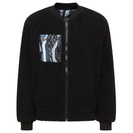 Carlo Colucci Fleecejacke 'Espositello' Herren Gr&ouml;&szlig;e XXL schwarz / wei&szlig;