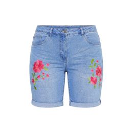 MIAMODA Jeans Damen Gr&ouml;&szlig;e 49/50 blue denim / limette / pink
