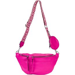 styleBREAKER Crossbody Bag 'Halbmond Crossbody Bag Set 3-Teilig' female size One size Pink