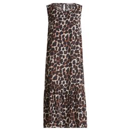 BETTY & CO Betty & Co Kleid Damen Gr&ouml;&szlig;e 40 hellbeige / braun / schwarz Sommerkleid