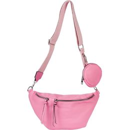 styleBREAKER Crossbody Bag 'Halbmond Crossbody Bag Set 3-Teilig' female size One size Rose