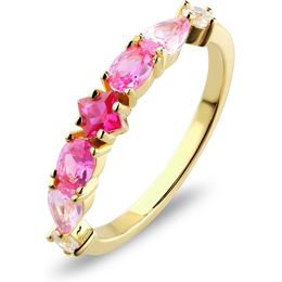 Christ Ring Damen Gr&ouml;&szlig;e 56 gold / pink
