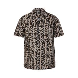 Men Plus Button Up Shirt male size XL Sand / Black